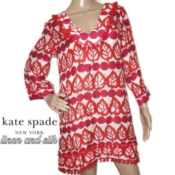 kate spade | Dresses | Kate Spade Nwt Linen And Silk Tropical Vacation ...